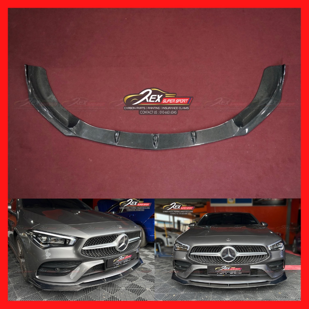 Mercedes Benz CLA W118 200 250 45s AMG Front Lip P Real Forged / Carbon ...