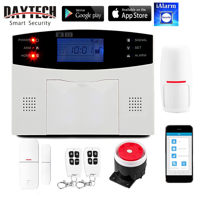 DAYTECH GSM Alarm System Wireless Security Relay System Control GSM02-KIT1 | Shopee Malaysia