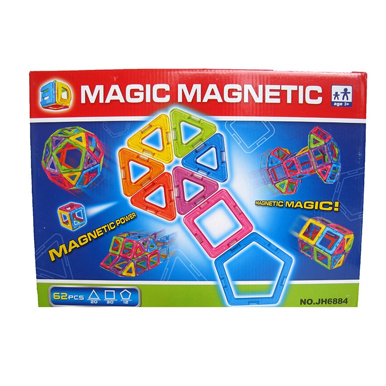 Magic Magnetic Blocks (62pcs) | Shopee Malaysia