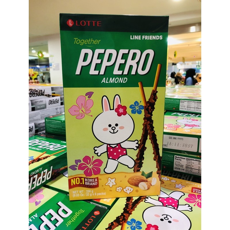 Pepero Big Pack ChocolatAlmond/White Chookie/Choco Filled/Original ...