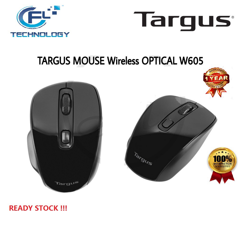 TARGUS W605 WIRELESS 4-KEY OPTICAL MOUSE | Shopee Malaysia