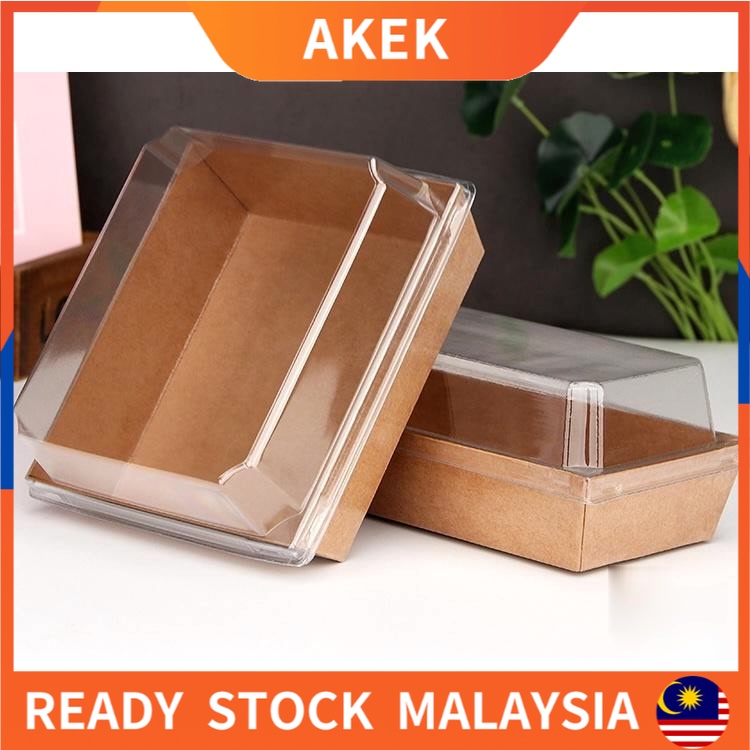 [Premium] Kraft/White Paper Square and Rectangular Cake Box with ...