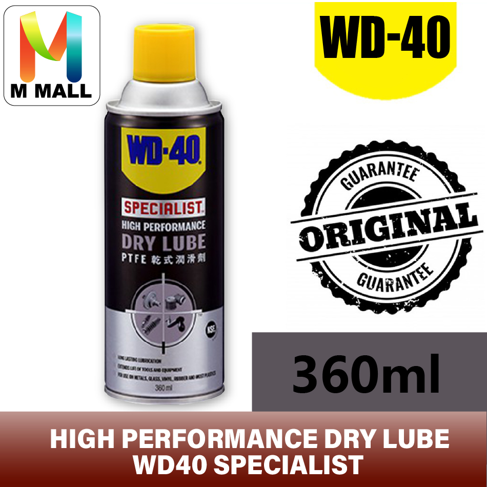 M MALL 360ML WD40 Specialist HIGH PERFORMANCE DRY LUBE Long Lasting ...
