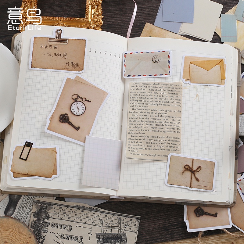 MOMENTS 10pcs Trial Pack_Journaling Materials_ST141 Vintage Paper ...