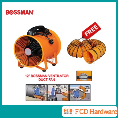 BOSSMAN[ BDE 12 / BDF 12 ] / ICASU[PEF12T-ADV] Portable Ventilator Duct ...