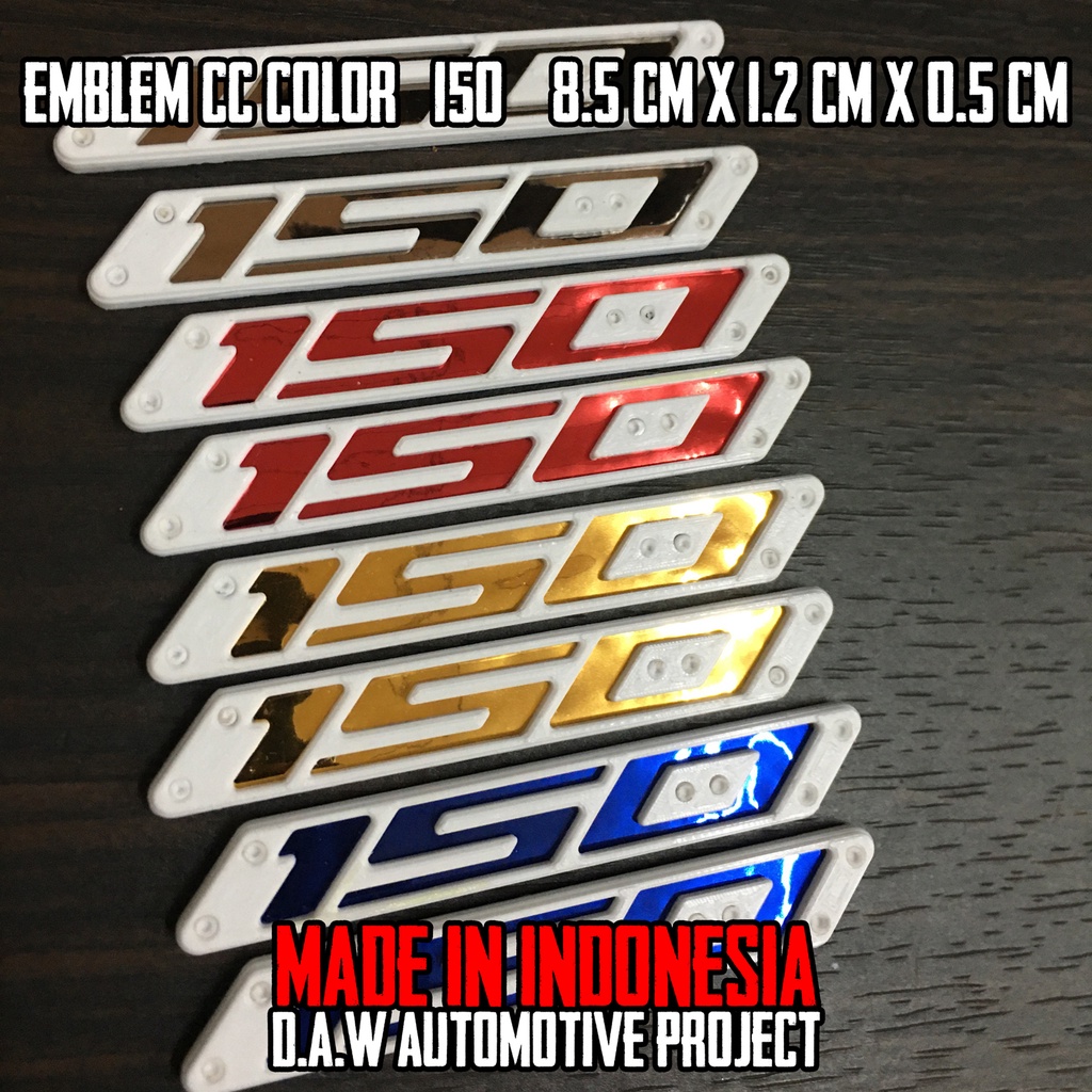 Emblem Embossed COLOR 3D 150cc VARIO PCX CBR R15 VIXION XABRE GSX ...