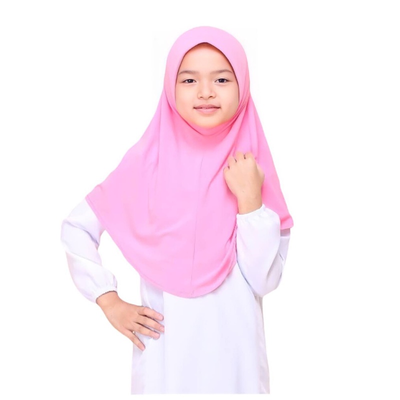 PINK Tudung Sekolah AWNING LEMBUT Tudung Si Comel TSC Tudung Budak ...