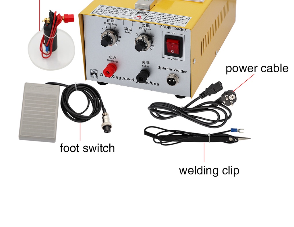 30A Miniature Laser Jewelry Spot Welder Touch Welder Small Stainless ...