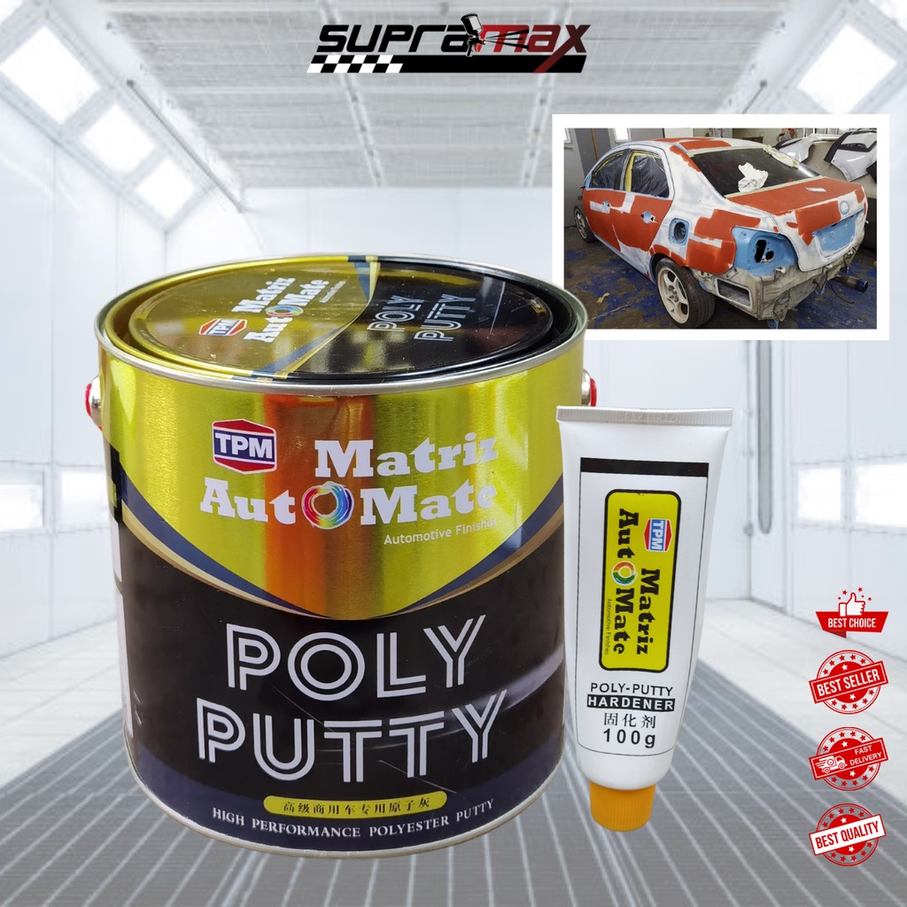 TOA/TPM MATRIZ POLY PUTTY WITH HARDENER/ SIMEN PUTTY/ Simen Kereta 漆泥 ...