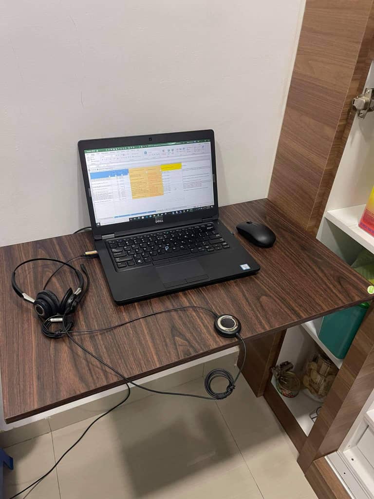 Waterproof Wall-Mounted Wooden Table Meja Dinding Floating Table ...