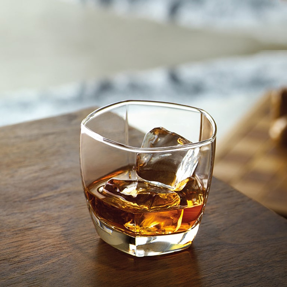 Ocean Sensation High Quality Double Rock Whisky Drinking Water Tumbler Juice Glass (285ml x 6 ...