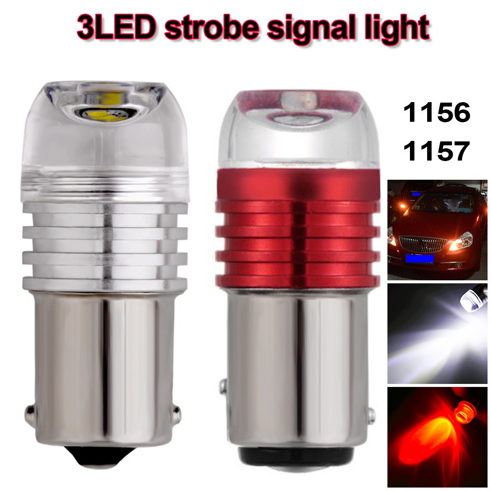 1pcs 1156 BA15S P21W 1157 BAY15D Car Motorcycle Led Red Yellow Strobe ...
