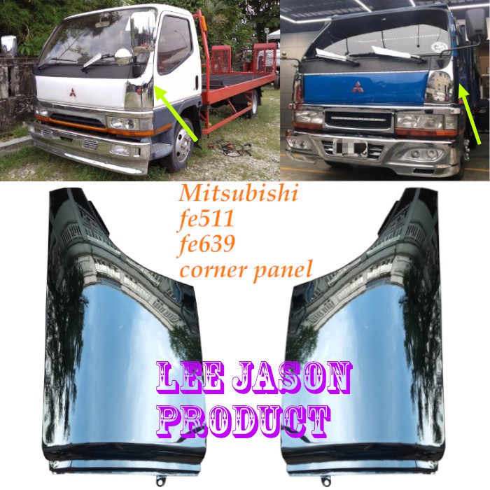 J113S06 MITSUBISHI CANTER GUTS FB511 FE639 PIPI CORNER PANEL CHROME ...