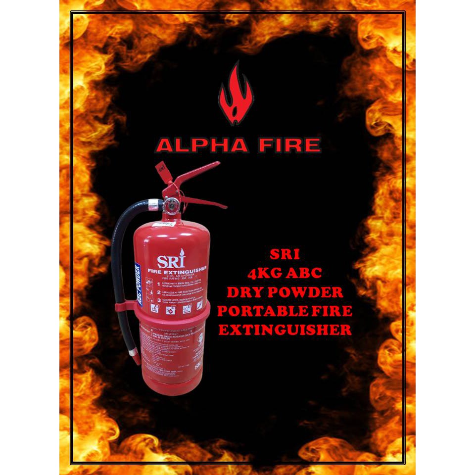 FIRE EXTINGUISHER - SRI 4KG ABC DRY POWDER WITH SIRIM & BOMBA APPROVED ...