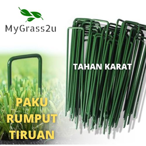 Paku U paku 4 inci paku rumput tiruan pemegang rumput | Shopee Malaysia