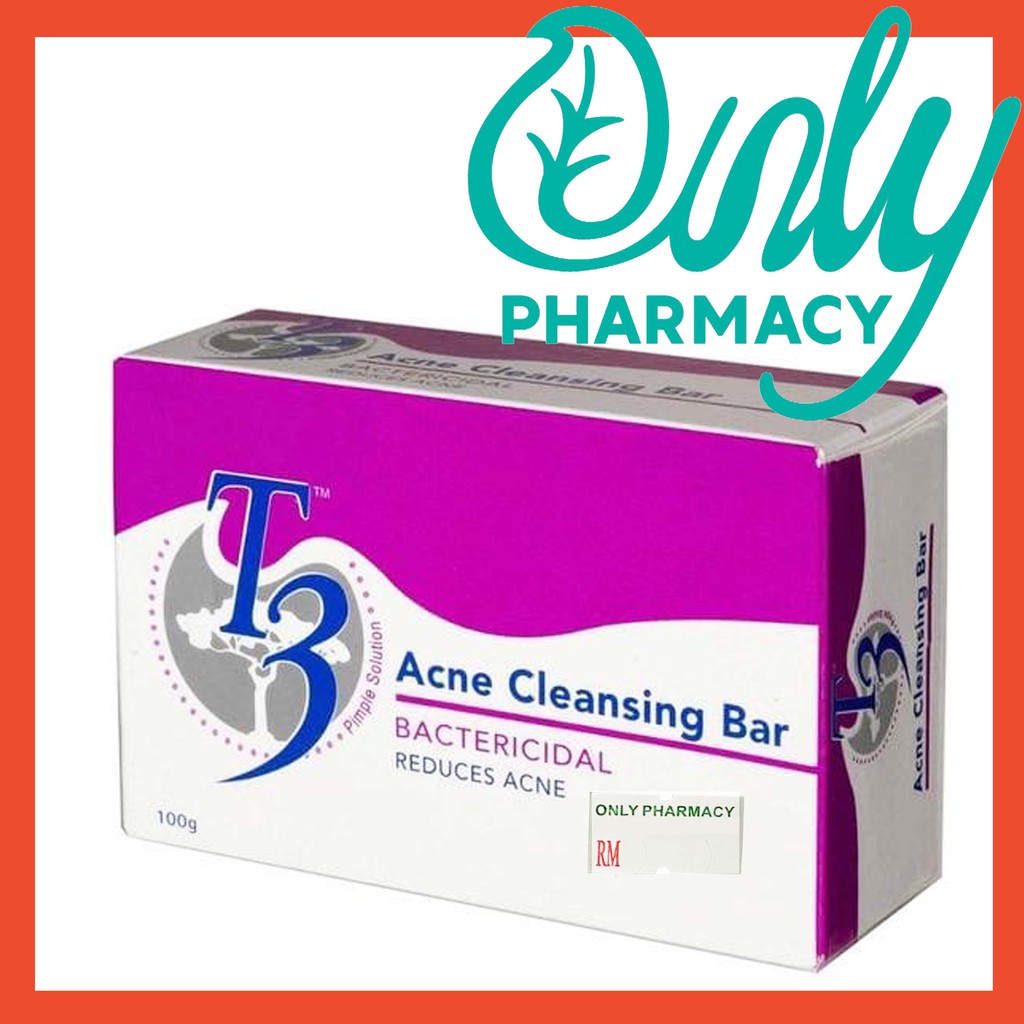 T3 Acne Cleansing Bar Soap Bactericidal 100g | Shopee Malaysia