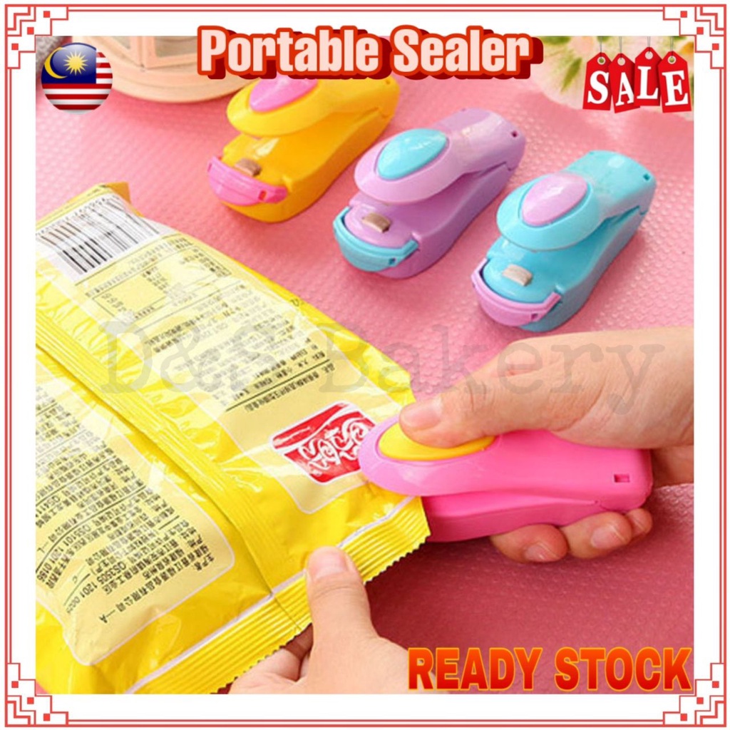 🇲🇾 D&S Portable Sealer Heat Sealing Machine Impulse Food Storage Seal ...