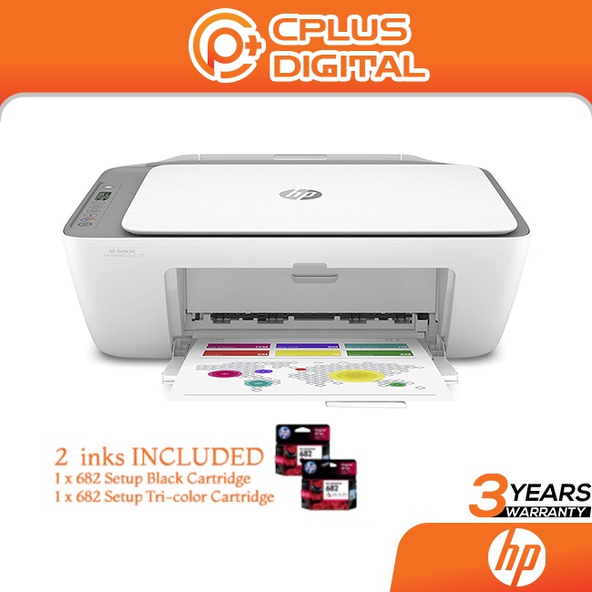 HP 2776 Deskjet Ink Advantage WiFi Colour Printer, Scanner and Copier ...