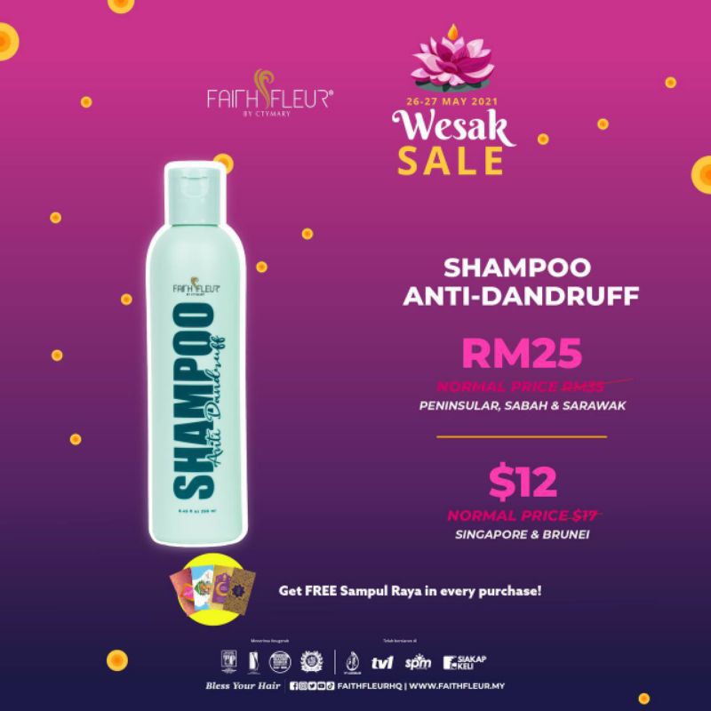SALE FAITH FLEUR ORIGINAL SHAMPOO ANTI-DANDRUFF | Shopee Malaysia