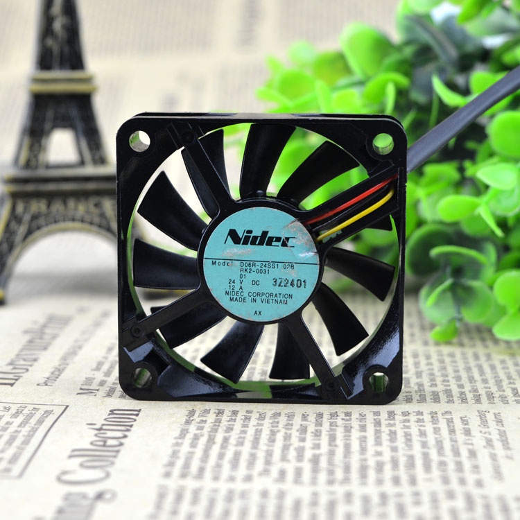 Original NIDEC D06R-24SS1 04B 6cm 24V 0.12A 6015 Three-Wire Inverter Fan | Shopee Malaysia