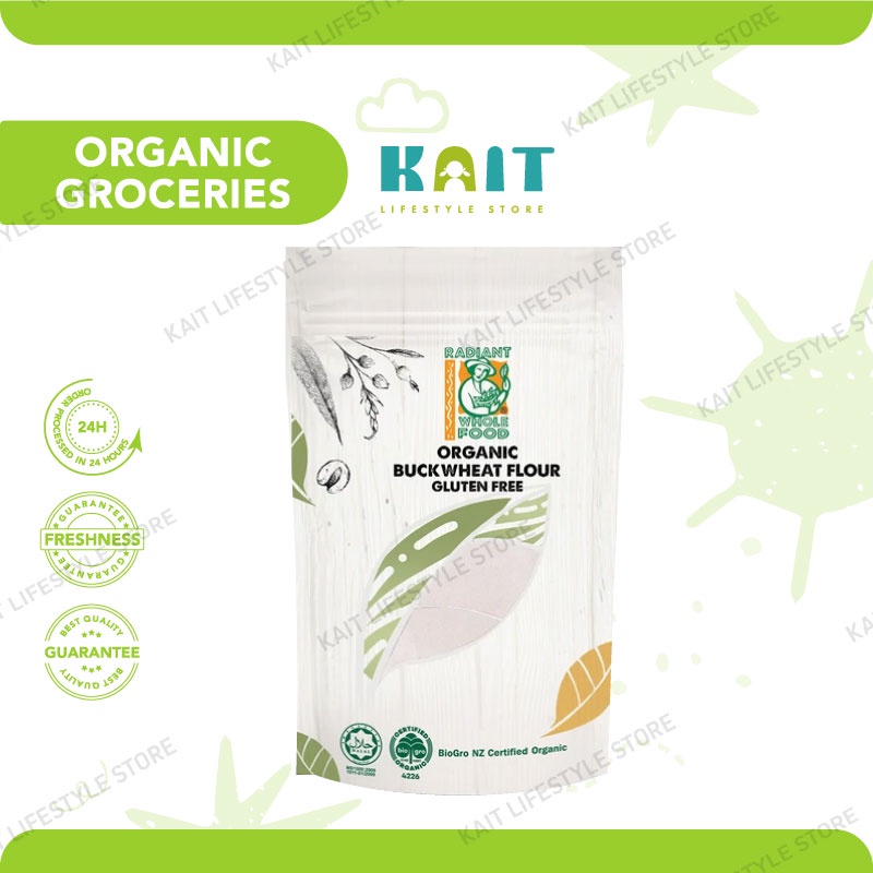 RADIANT Buckwheat Flour, Organic, Gluten Free (500gm) | Shopee Malaysia