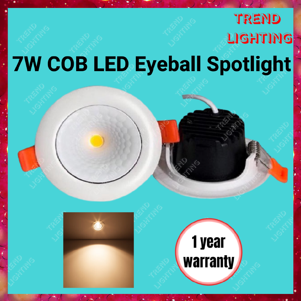 LED eyeball spotlight Ceiling Light 7W led eyeball spotlight recessed ...