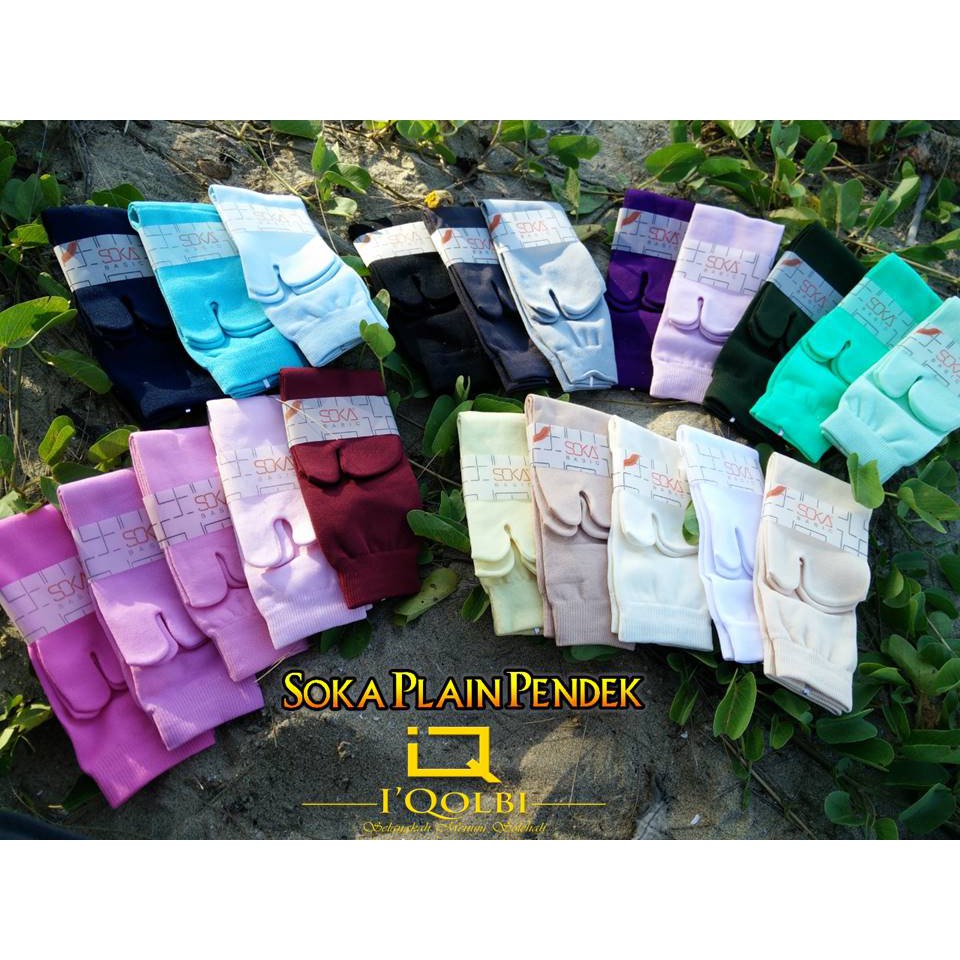 STOKIN SOKA PLAIN MUSLIMAH SEPIT | STOKIN JARI WARNA WARNI | SIZE M ...