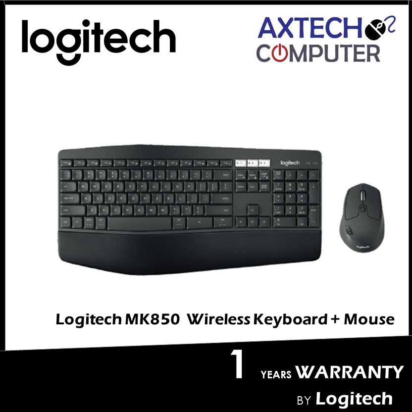 Logitech MK850 Performance Wireless Keyboard Mouse Combo (920-008233 ...