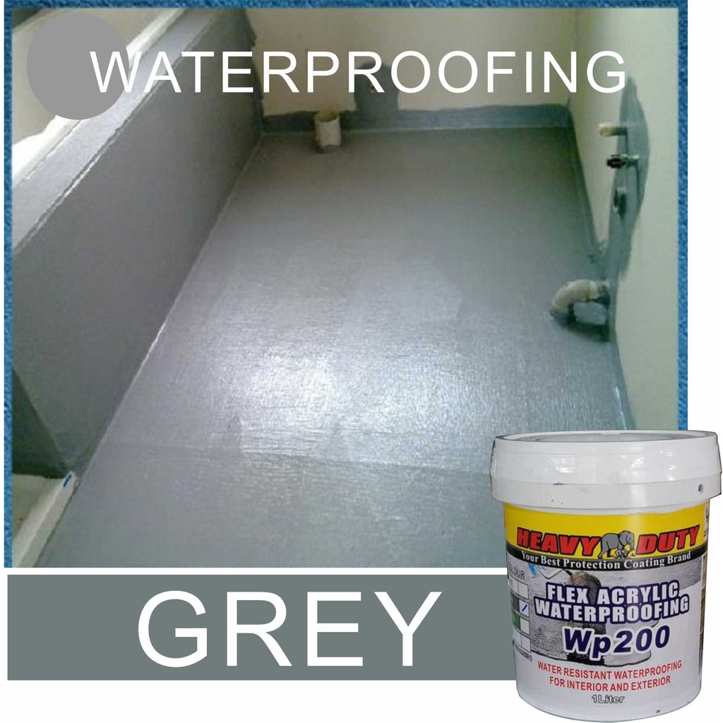 waterproofing acrylic ( 1L ) GREY / WP 200 FLEX200 FOR EXTERIOR AND ...