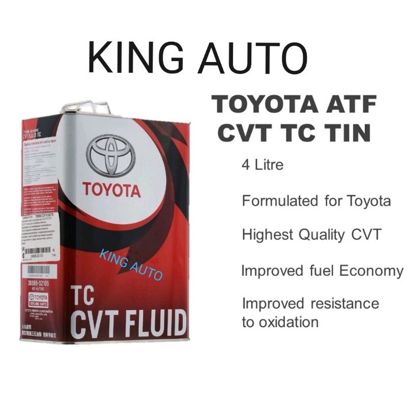 TOYOTA ATF CVT TC AUTO GEAR OIL 4L Wish 2.0 Estima ACR50 Alphard ...