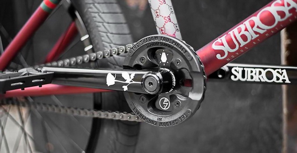 [I.H BMX] SUBROSA ROSE CRANKS Left Right Driving Universal Crankset ...