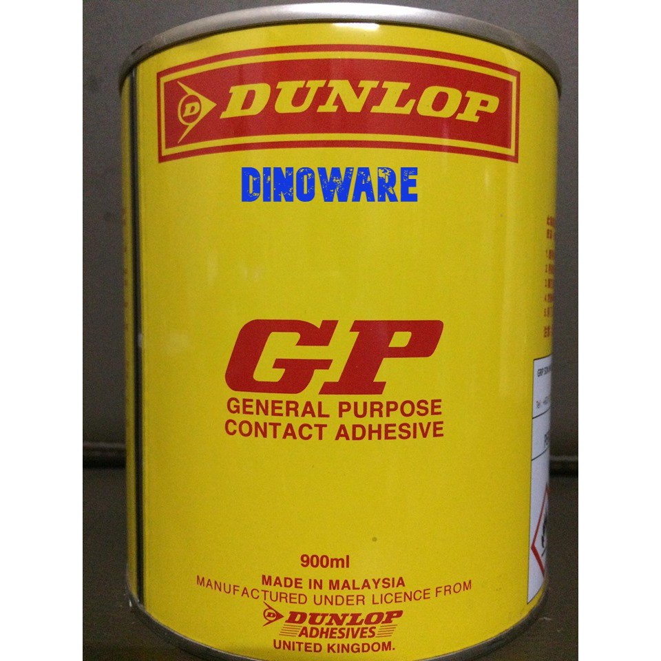900ml DUNLOP GP GENERAL PURPOSE CONTACT ADHESIVE GLUE GUM / GAM KASUT ...