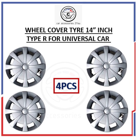 Universal R14'' Inch Car Wheel Cover Tyre Center Hub Cap Steel Rim ...