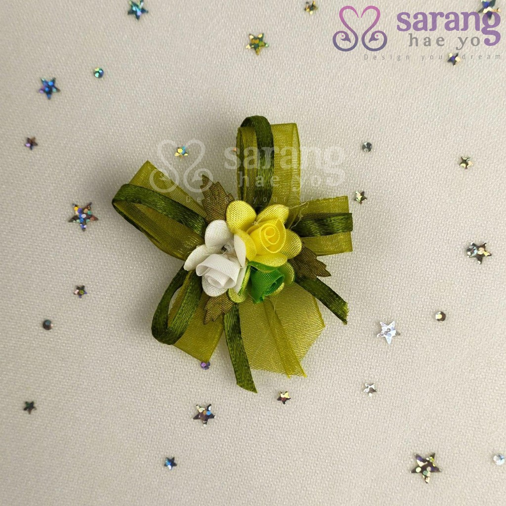 Flower ribbon Goodies flower Bunga kecik Bunga SatinRibbon Hiasan ...