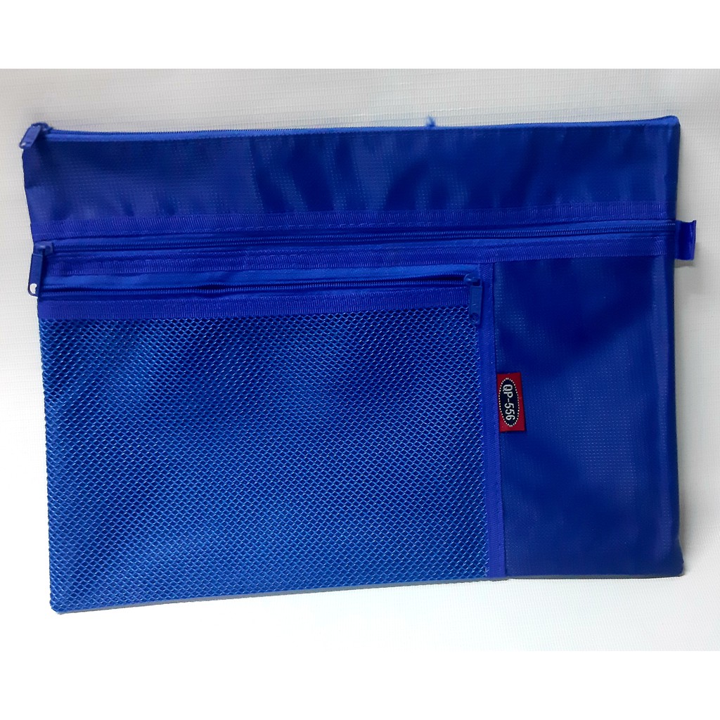 A4 ZIPPER FILE 3 LAYER BLUE COLOUR | Shopee Malaysia