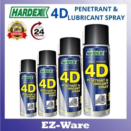 HARDEX 4D PENETRANT & LUBRICANT SPRAY HD412 HD420 HD440 HD450 (120ML ...