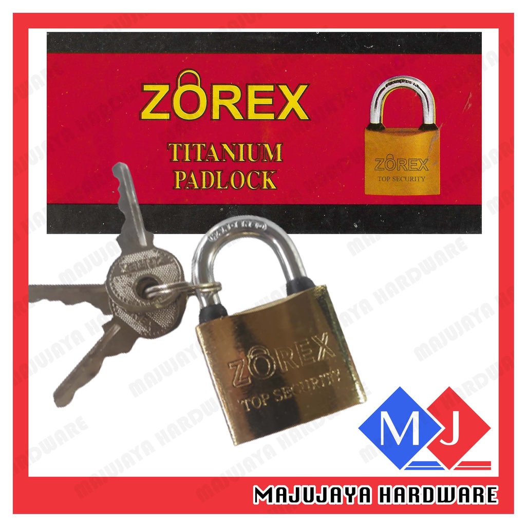 ZOREX 38MM 32MM High Security TItanium Padlock Stainless Steel Heavy ...