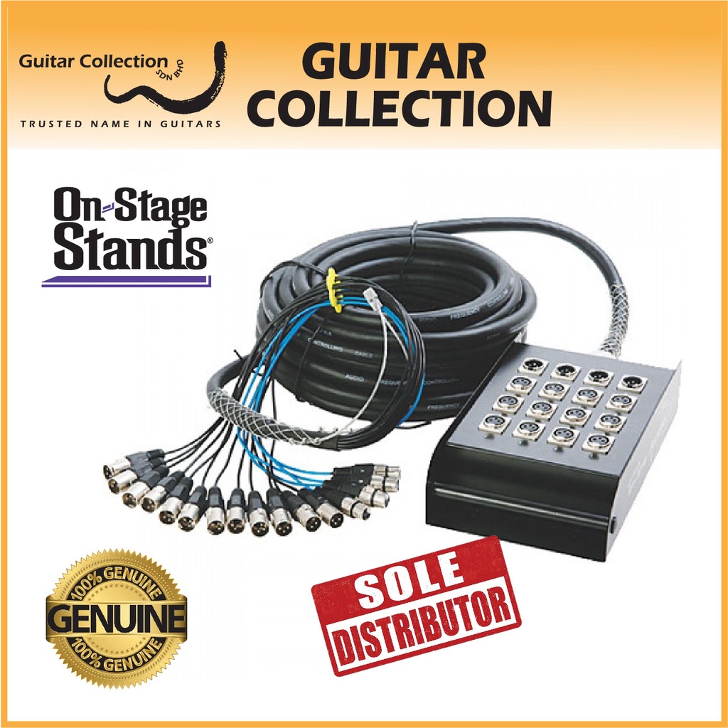 On Stage SNK12450 Snake Cable | 50ft / 15m | 12 channels (12x XLR ...