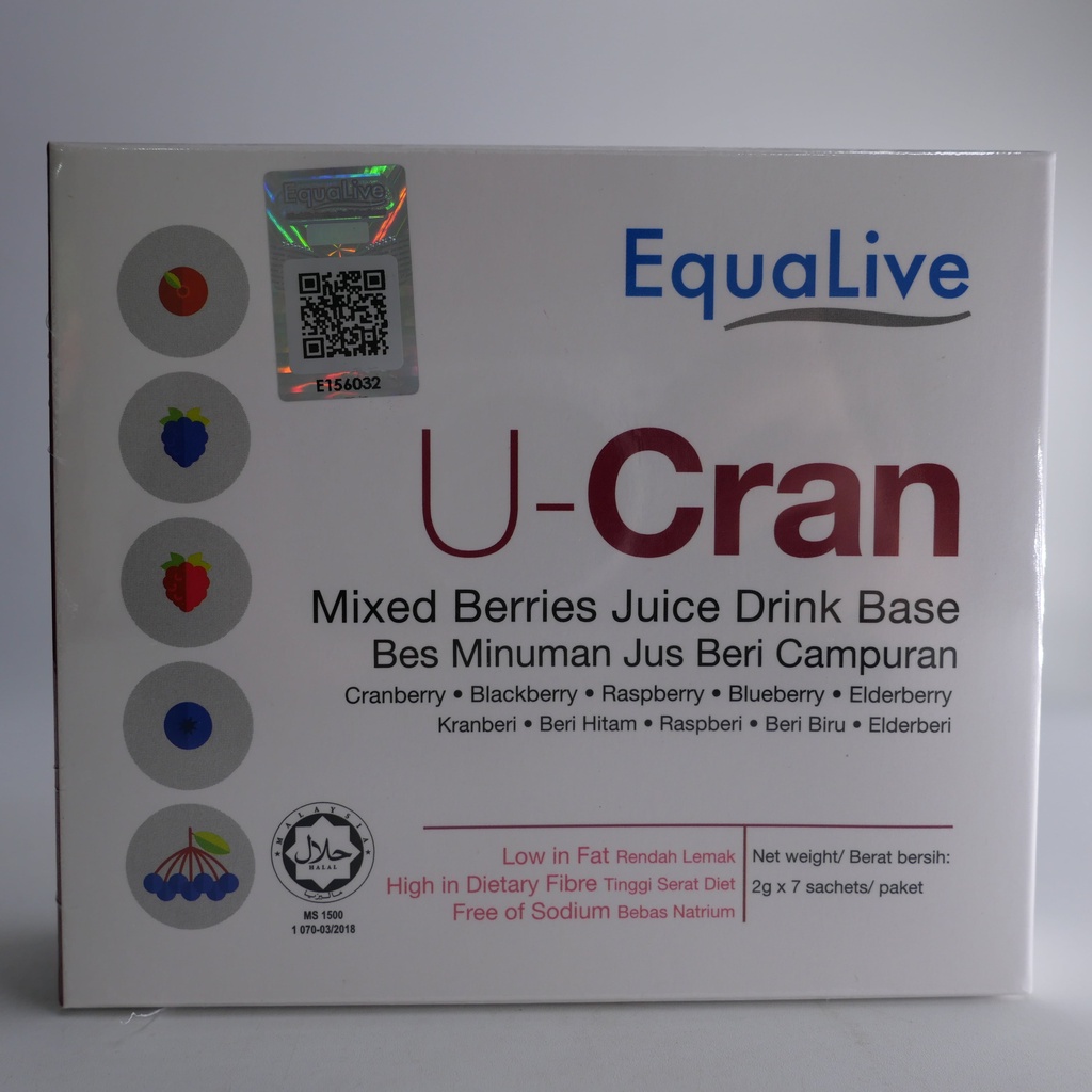 Equalive U-Cran Mixed Berries Juice Powder 7S X 2G | Shopee Malaysia