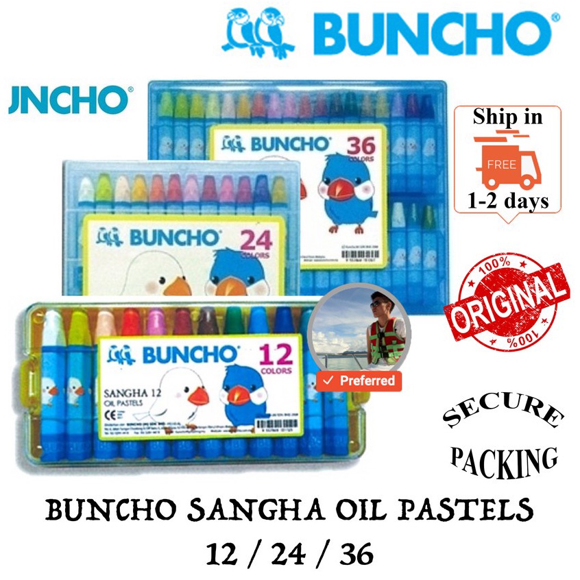 BUNCHO SANGHA CRAYON 12COL / 24COL | OIL PASTEL CRAYON 12COL / 24COL ...