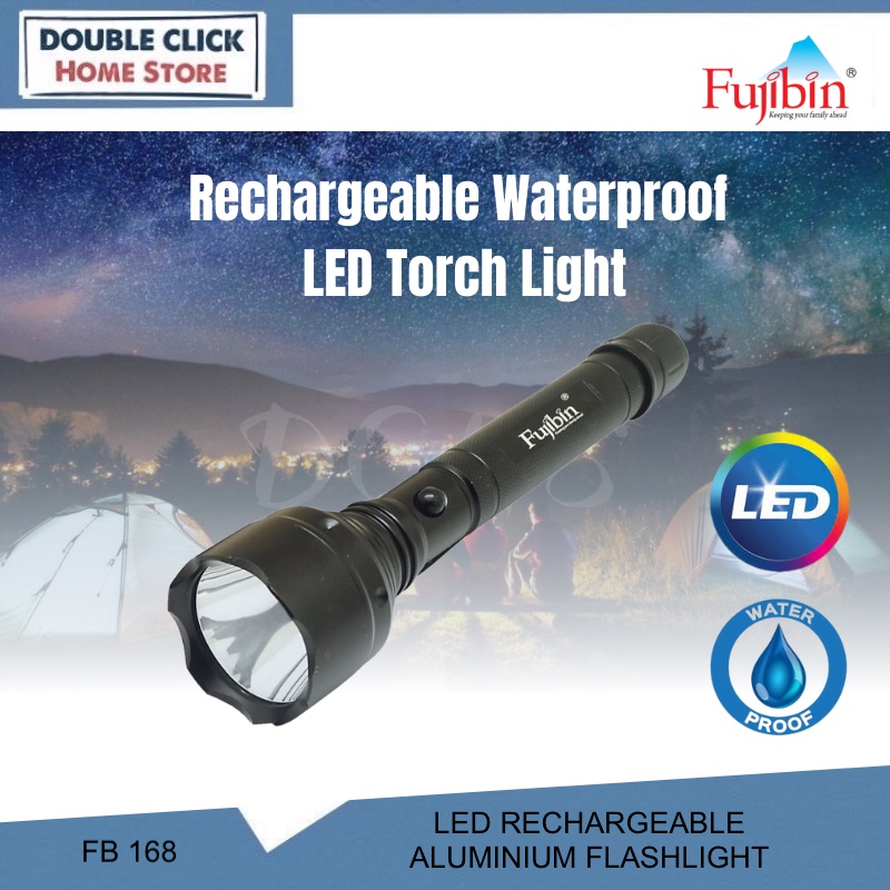 Fujibin FB-168 Multi-Purpose Rechargeable Led Aluminium Flashlight Led ...