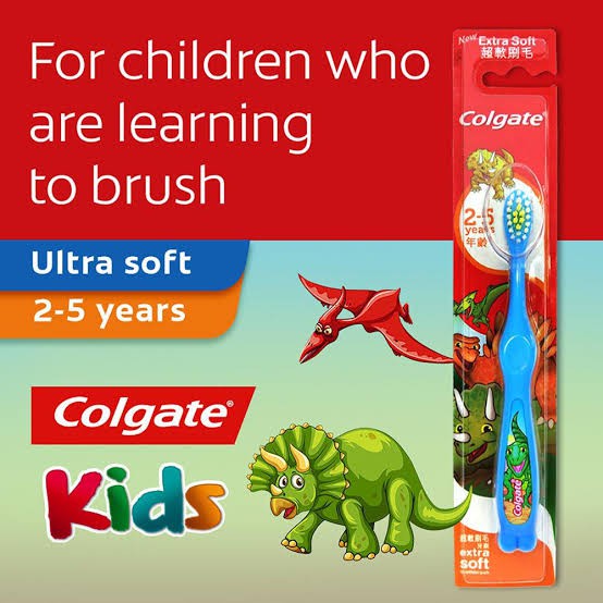 Colgate Kids Dinosaur Toothbrush 2-5 Years (Extra Soft) | Shopee Malaysia