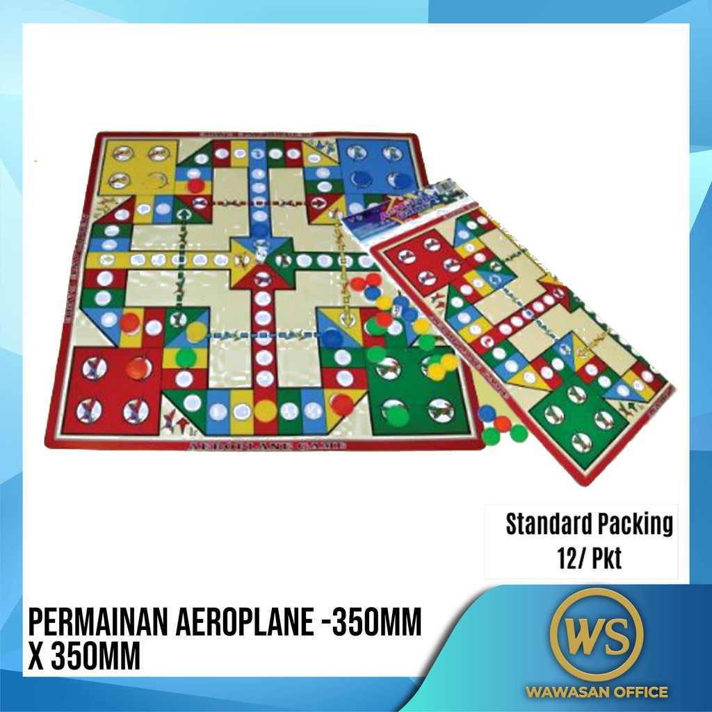 Ludo Playing Game Fun Board Game Permainan Aeroplane (350mm x 350mm ...