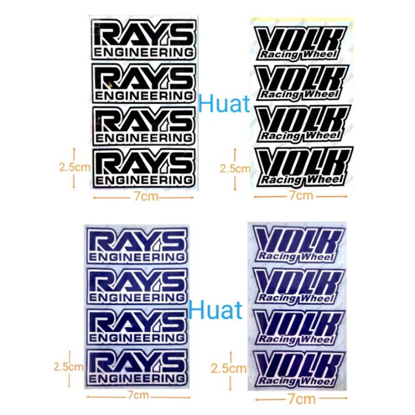 🔥STICKER RIM🔥[Rays Volk Racing TE37] - Cutting Sticker | Shopee Malaysia