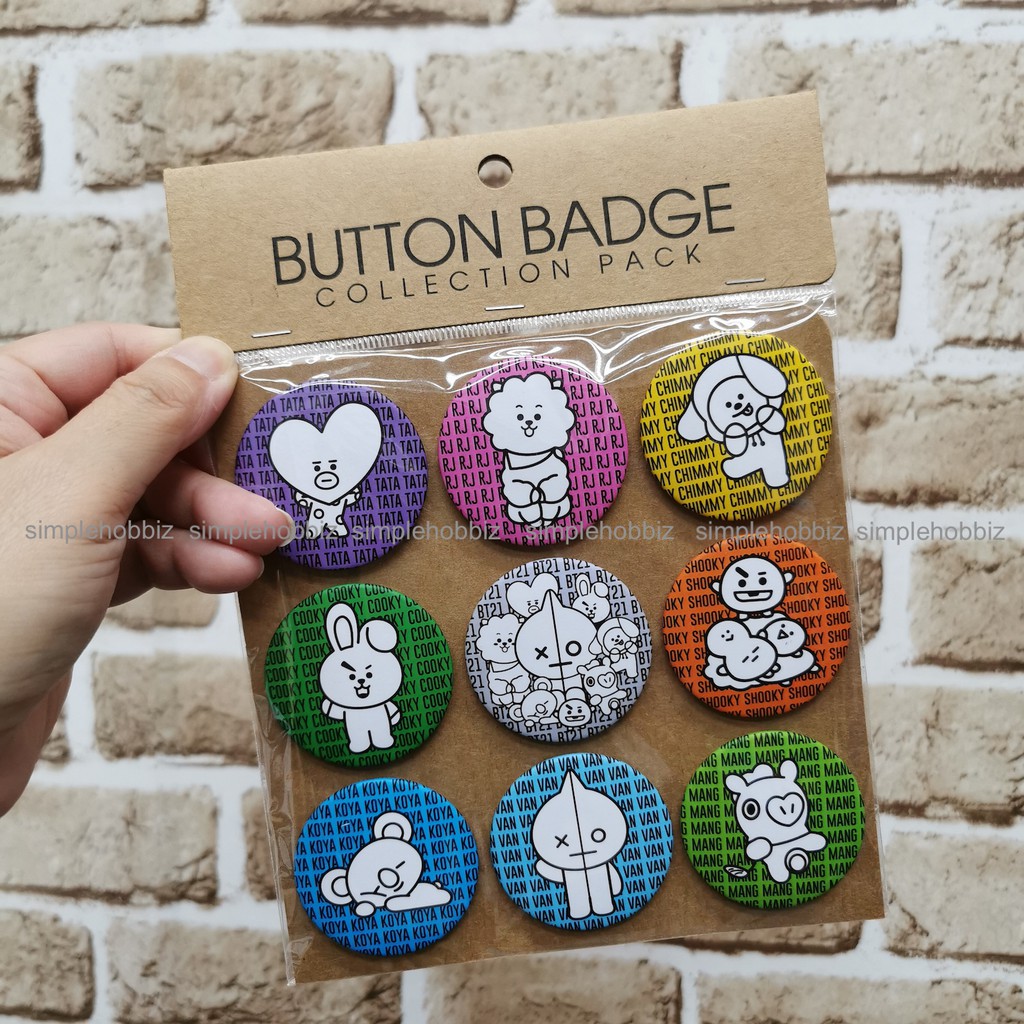 Button Badge Set (9 in 1) BTS Design B 🔥READY STOCK🔥 | Shopee Malaysia