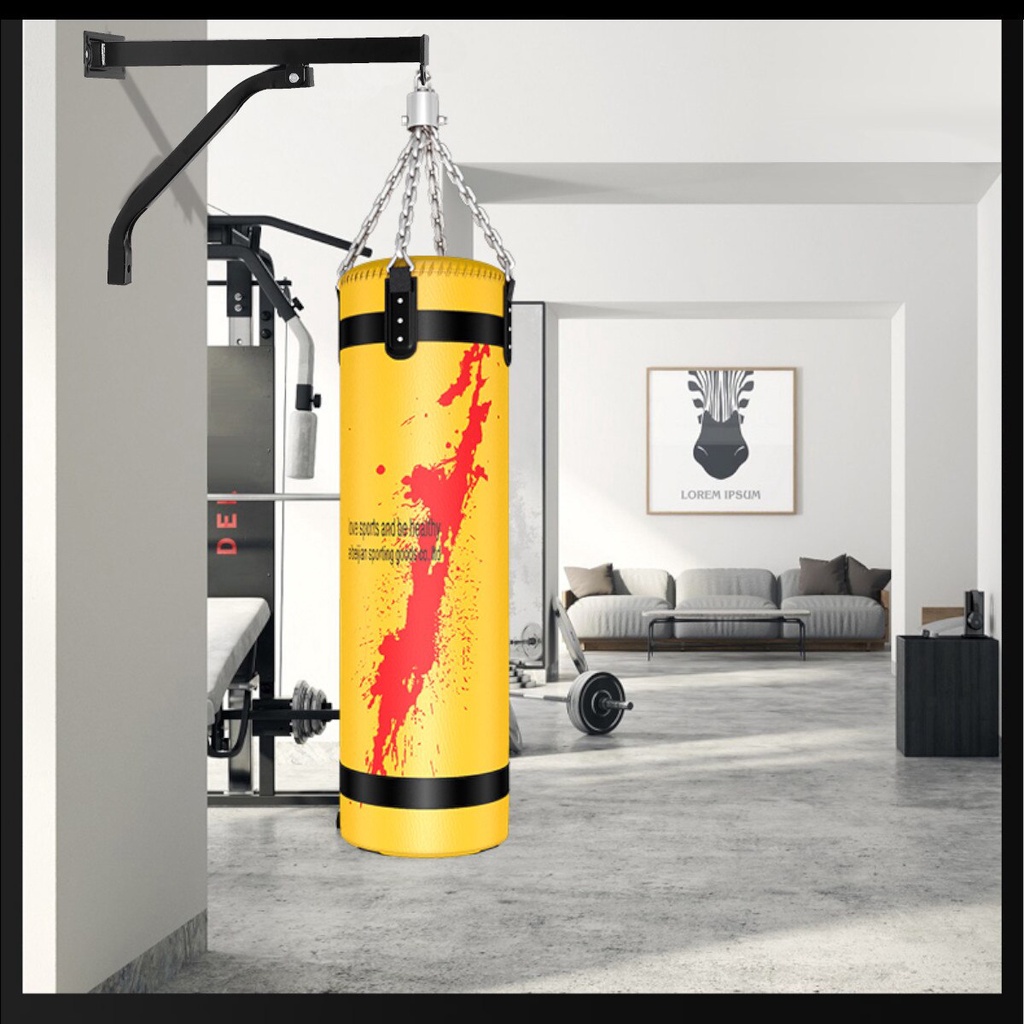 Heavy Duty Punch Bag Wall Bracket Steel Mount Hanging Wall Mount Boxing Bag Stand Boxing Frame ...