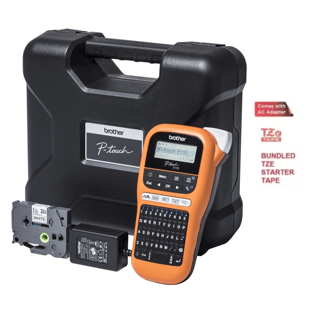 BROTHER P-TOUCH PT-H110 / PT-E110VP LABEL MACHINE LABEL PRINTER ...