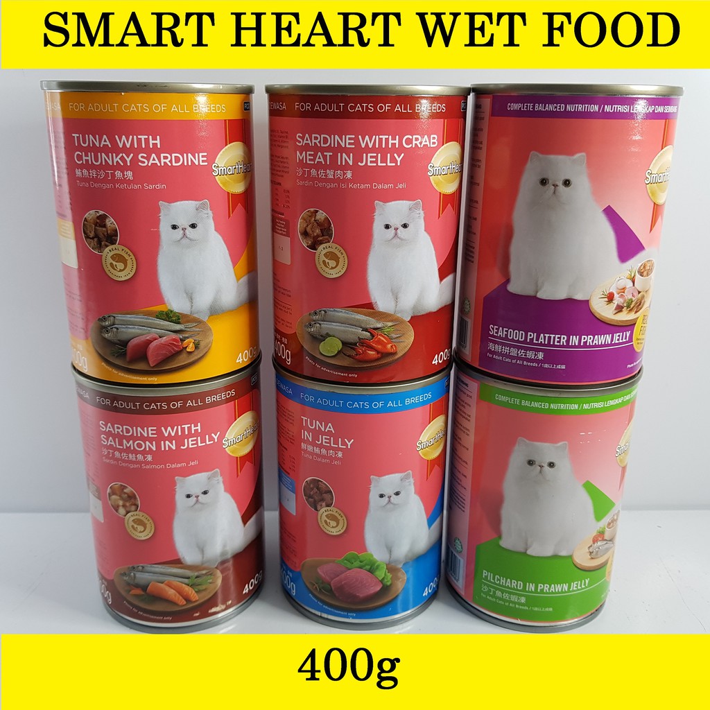 SMART HEART CANNED CAT WET FOOD 400g | Shopee Malaysia