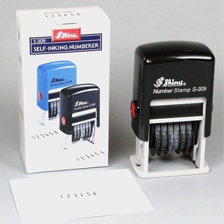 Shiny Numbering Stamp 6 Digit 3mm / 4mm S-309 / S-409 SelfInk ...