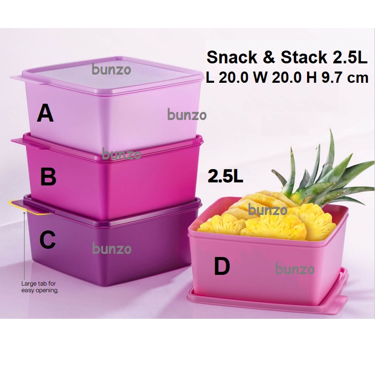 Tupperware Snack & Stack 2.5L - 1pc | Shopee Malaysia